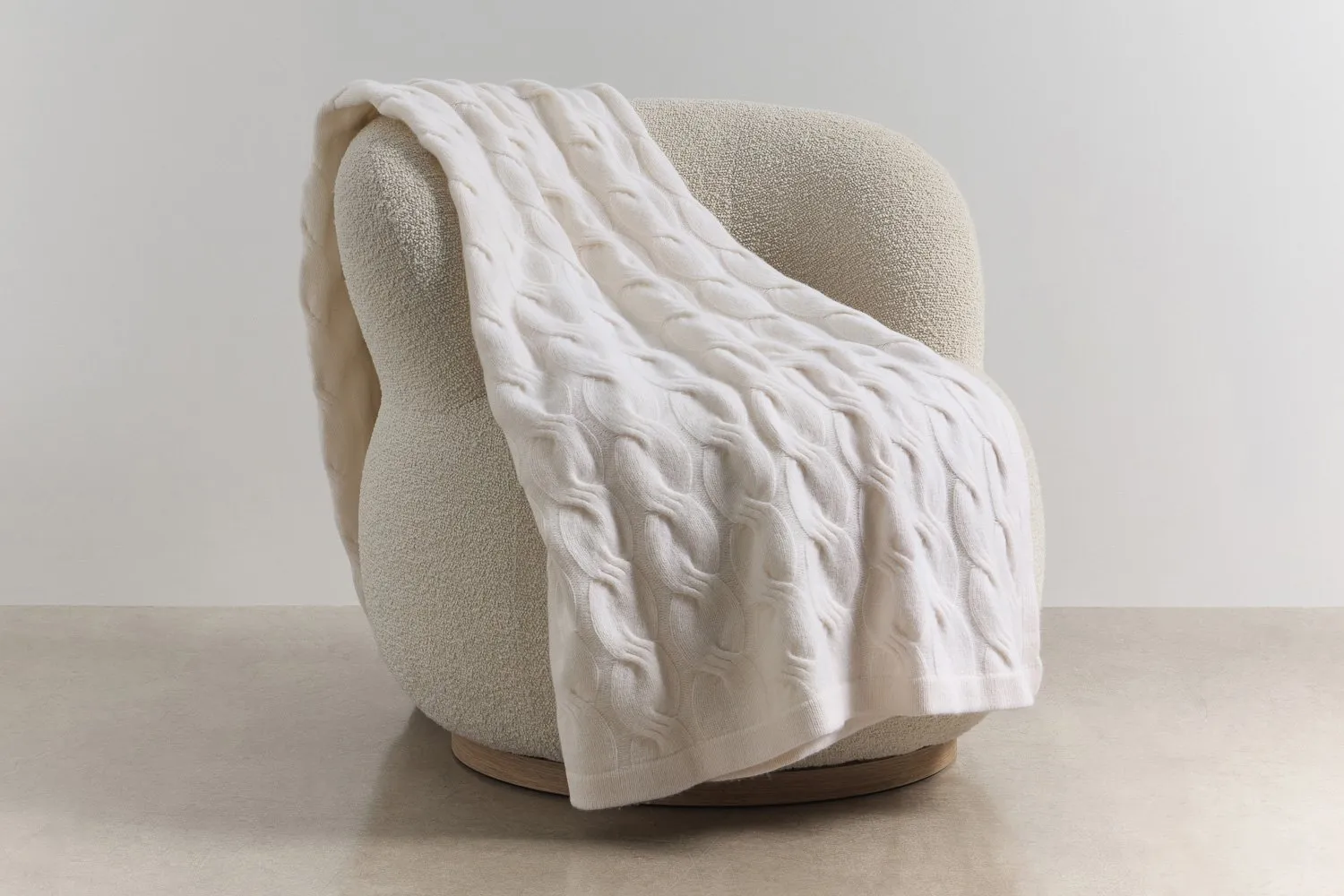 Chunky Cable Throws - Pure Italian Cashmere Throws