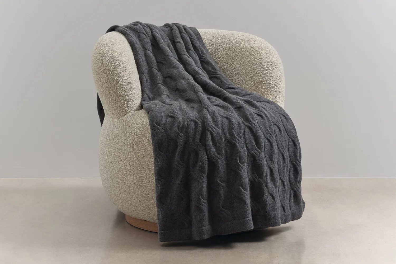 Chunky Cable Throws - Pure Italian Cashmere Throws