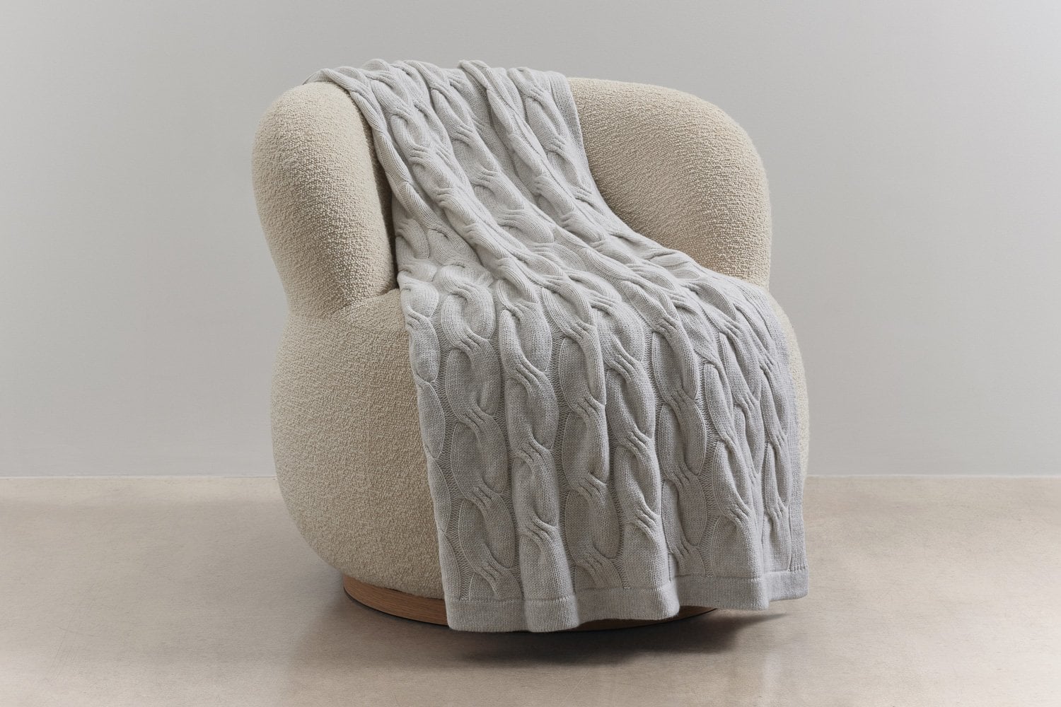 Chunky Cable Throws - Pure Italian Cashmere Throws